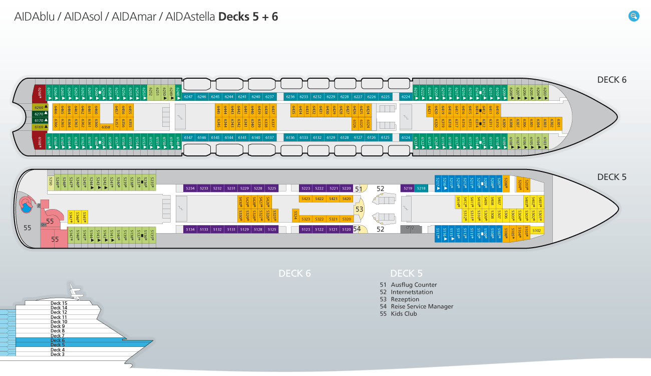 5102 - Kabinen AIDAblu, AIDAsol, AIDAmar & AIDAstella - AIDAFANS / AIDA ...